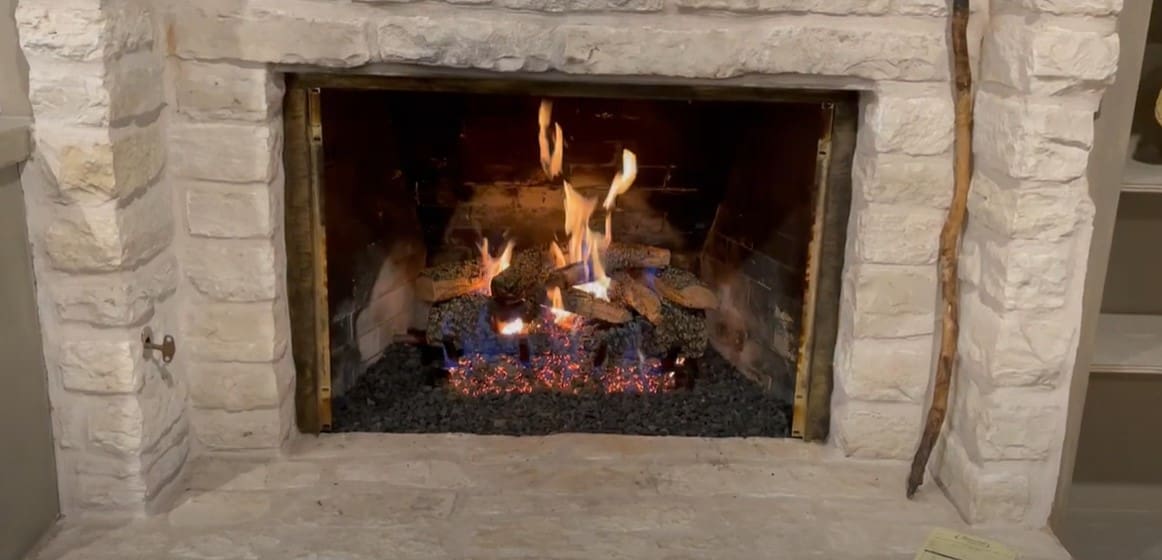 Texas Timberline Log Set - Churchill's Fireplace & Patio, Austin TX